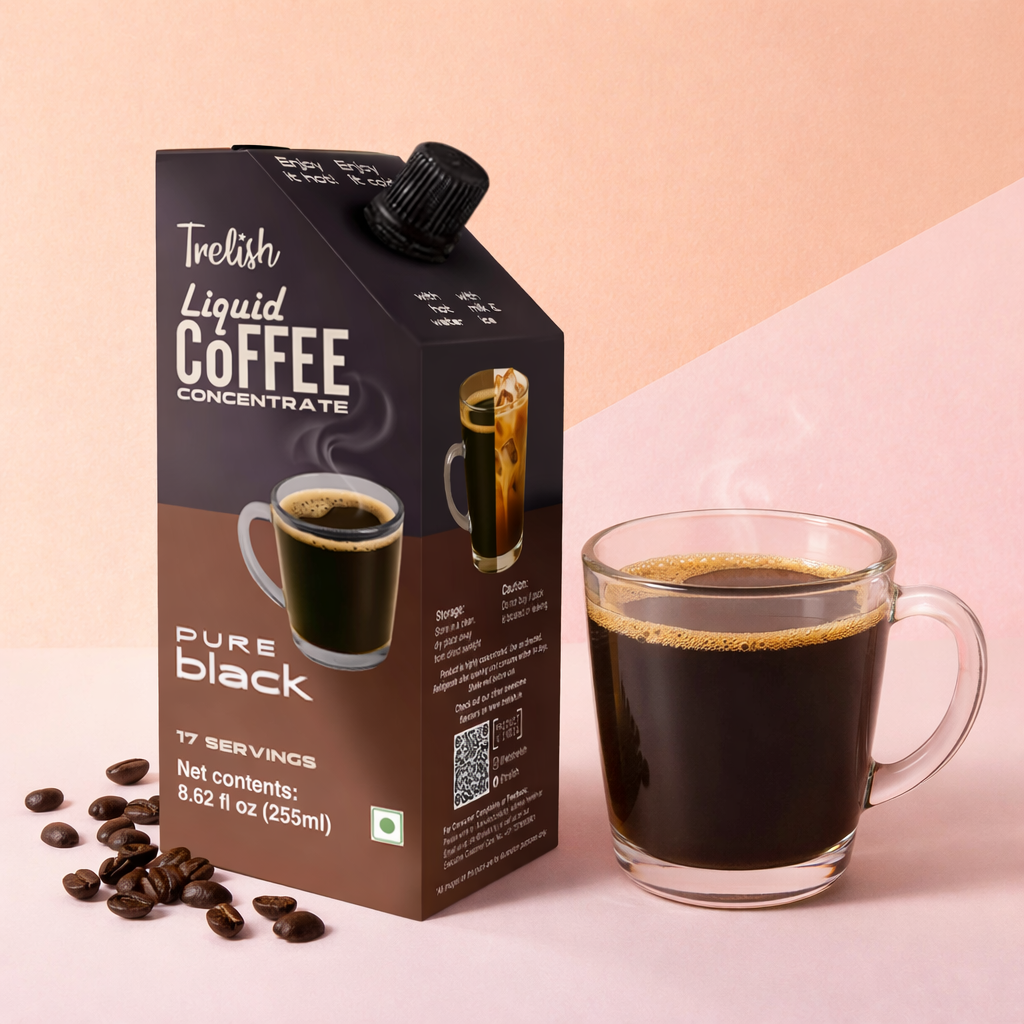 Pure Black Coffee Concentrate - 255ml Pack – Trelish