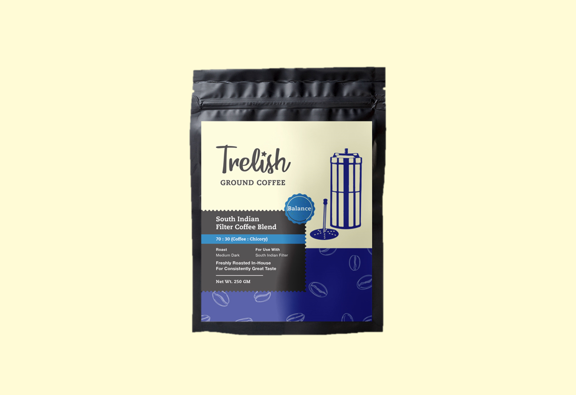 South Indian Filter Coffee 70:30 Blend - Ground Coffee (250gm) – Trelish